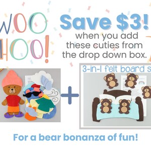 Dress up Weather Bear Felt Board Set: Circle Time Activity - Etsy
