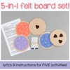 PDF Pattern for Three Little Pigs Felt Board & Flannel Board Circle ...