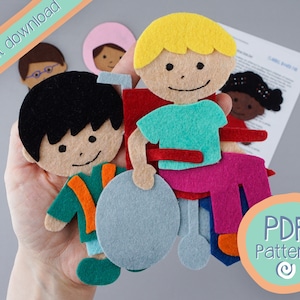 PDF Pattern for All Together Kids Felt Board Story, Enormous Turnip ...