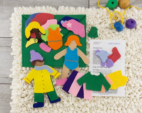 Felt Board Story Set for Kids, Felt Animals,i Love My White Shoes Story ...