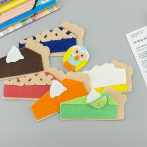 4-in-1 Flannel Board Pie & Owl Set Little Mouse Game Preschool Circle ...