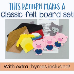 PDF Pattern Bundle of 7 Felt Board Circle Time Patterns | Rainbow Stew ...
