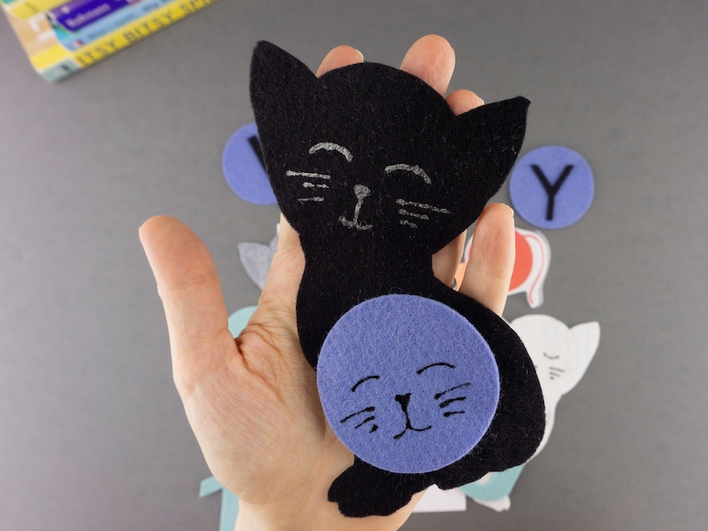 3-in-1 Cat Felt Board Story Set Large Felt Board Pieces for | Etsy