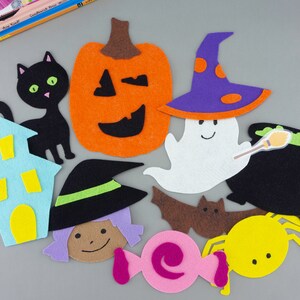 4-in-1 Halloween Felt Board Story Holiday Circle Time Set, Preschool ...