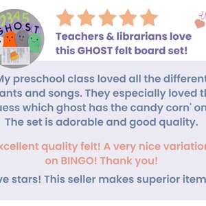 4-in-1 Kids Halloween Felt Board Ghosts for Preschool Homeschool ...