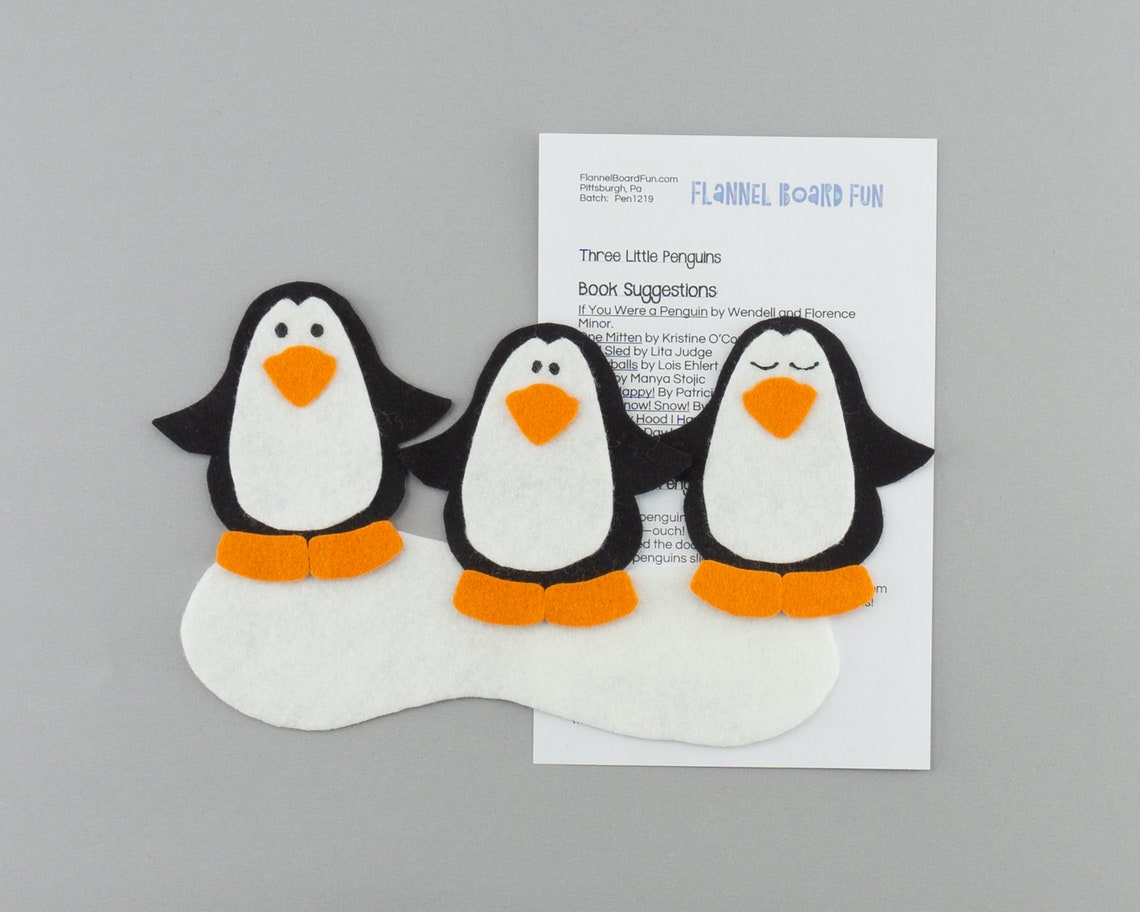 Penguin Flannel Board Story Teacher Felt Story Set Story | Etsy