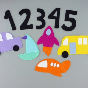 5-in-1 Vehicle Felt Board Set Super Big Transportation | Etsy