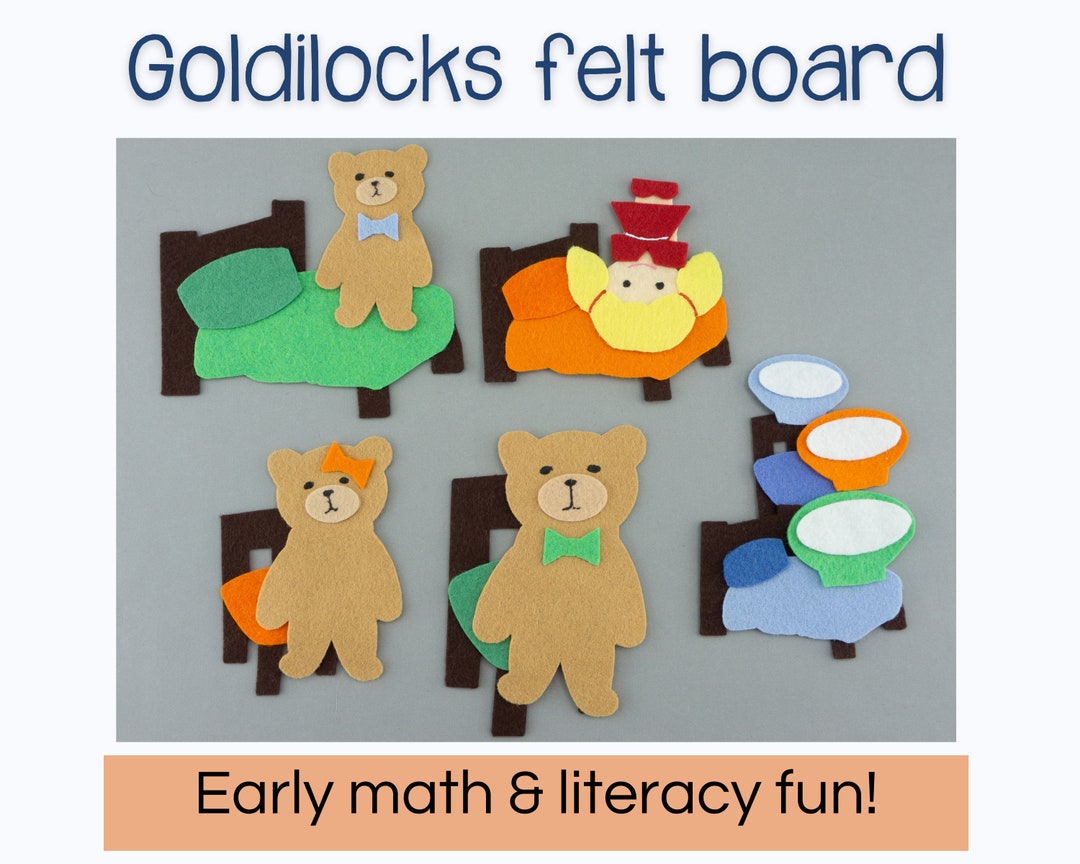 Goldilocks and the Three Bears Felt Board Story for Preschool ...