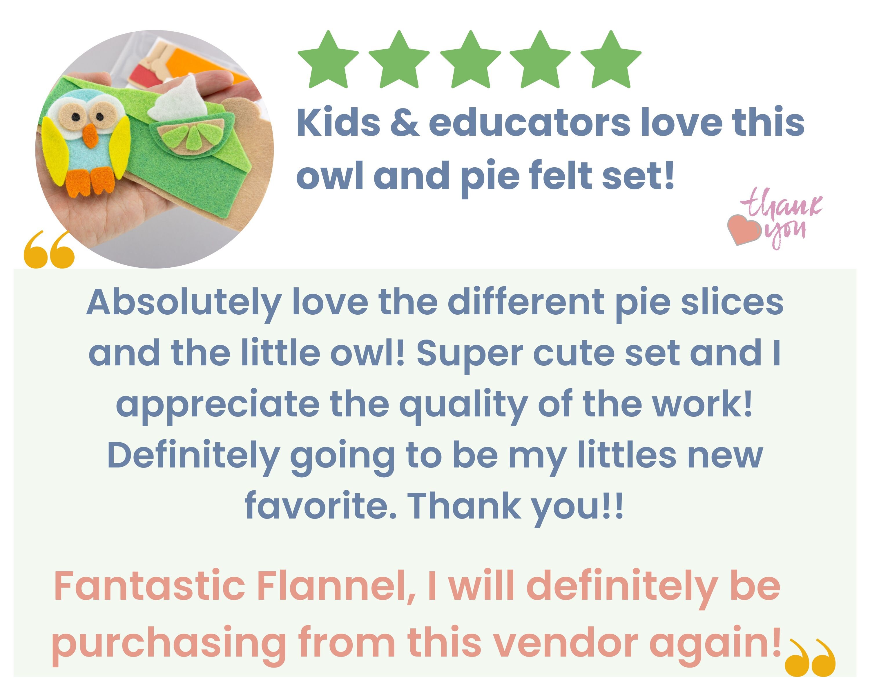 4-in-1 Felt Board Story Song & Rhyme Set, Pie + Owl Library Story Time ...