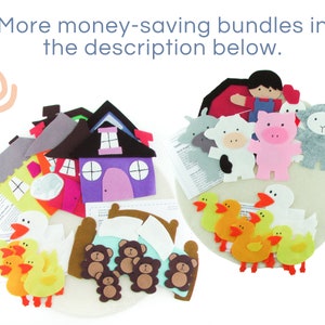Felt Stories Teacher Pack, Goldilocks, Three Little Pigs & Three Billy ...