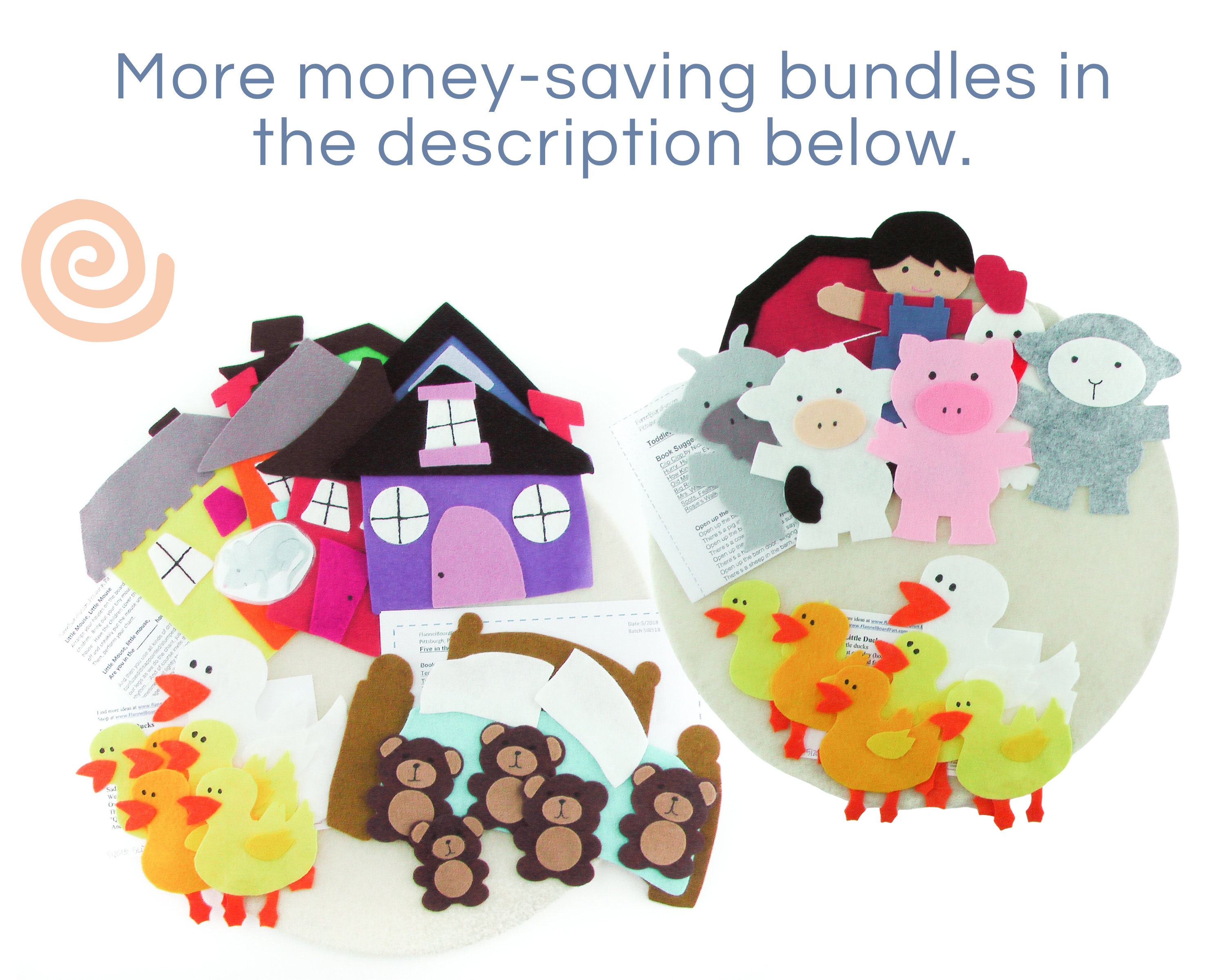 Felt Stories Teacher Pack Goldilocks Three Little Pigs & | Etsy