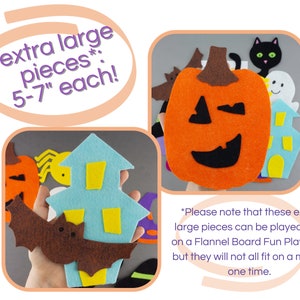 4-in-1 Halloween Felt Board Story Holiday Circle Time Set - Etsy