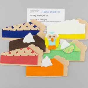 4-in-1 Felt Board Story Song & Rhyme Set, Pie + Owl Library Story Time ...