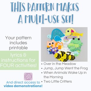 PDF Pattern Bundle of 7 Felt Board Circle Time Patterns | Rainbow Stew ...