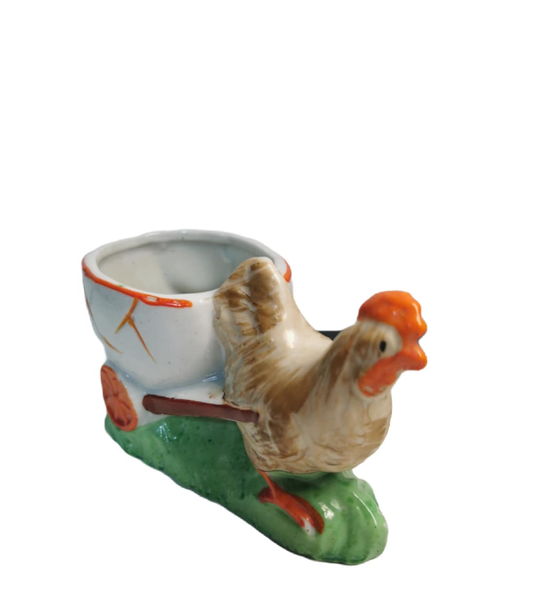 1950 Ceramic Chicken and Chicks Easter Candy Container Planter JAPAN ...
