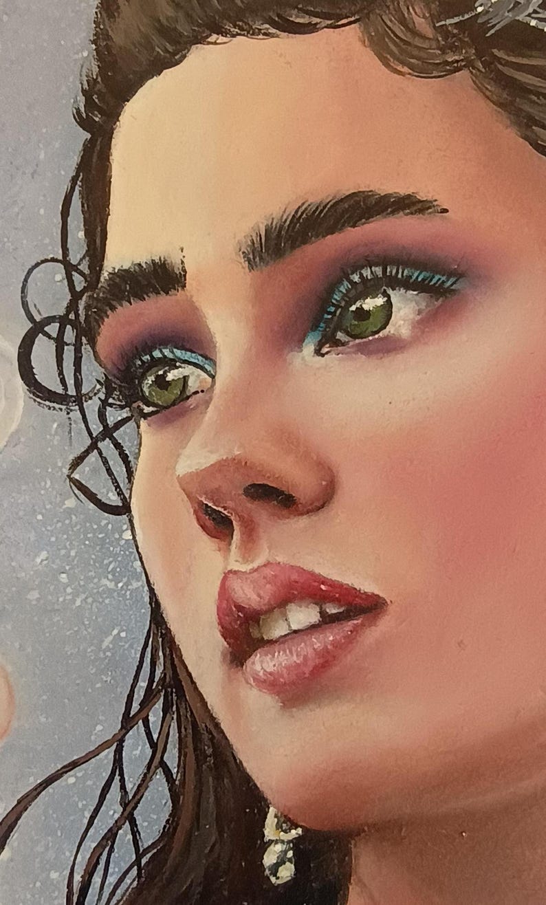 Oil Portrait of Sarah in Labyrinth – Jennifer Connelly – Painting on ...