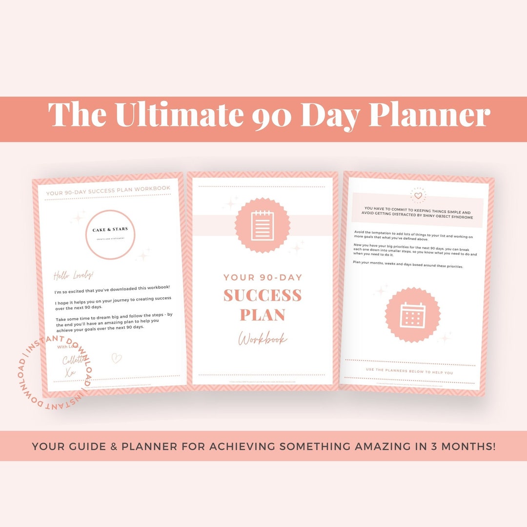 The Ultimate 90 Day Printable Undated Planner Download and Print - Etsy