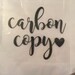 Original Carbon Copy Iron on Decals - Etsy