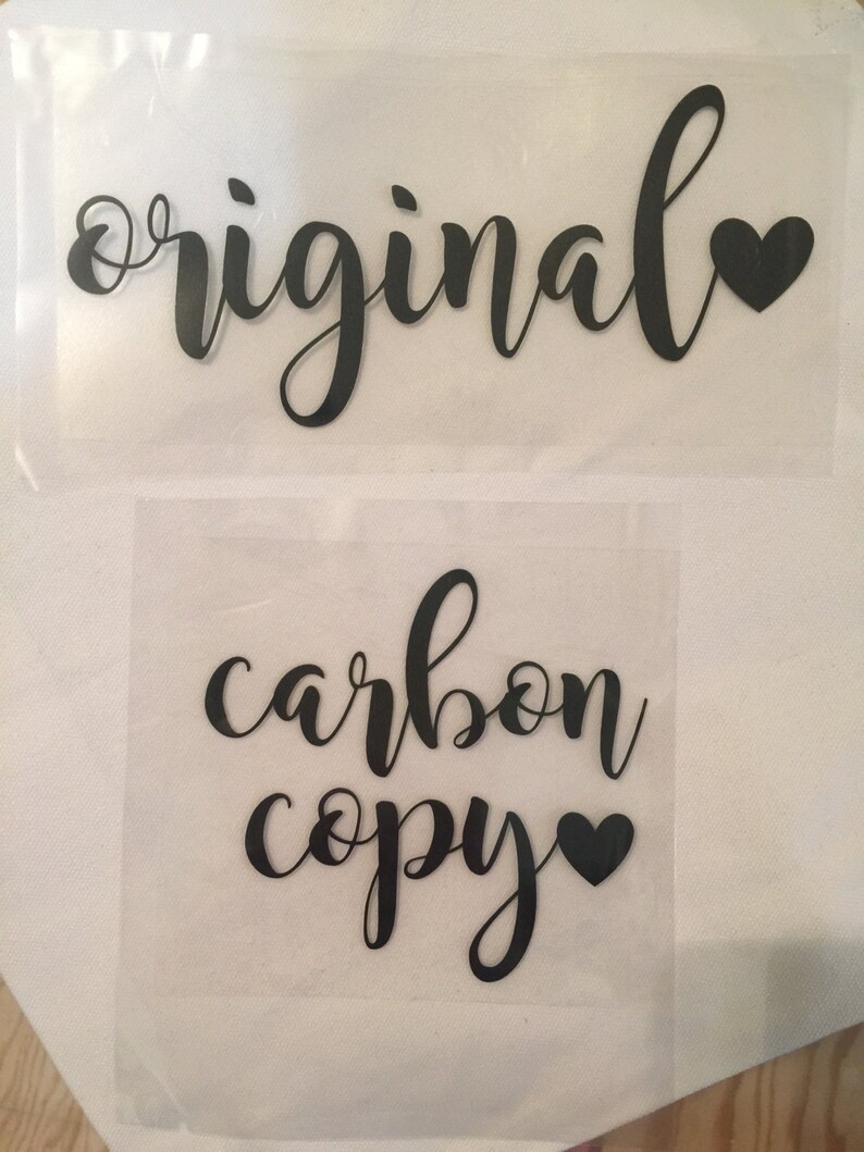 Original Carbon Copy Iron on Decals - Etsy