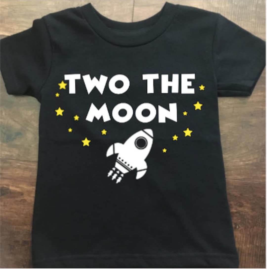 Two the Moon Birthday Shirt - Etsy