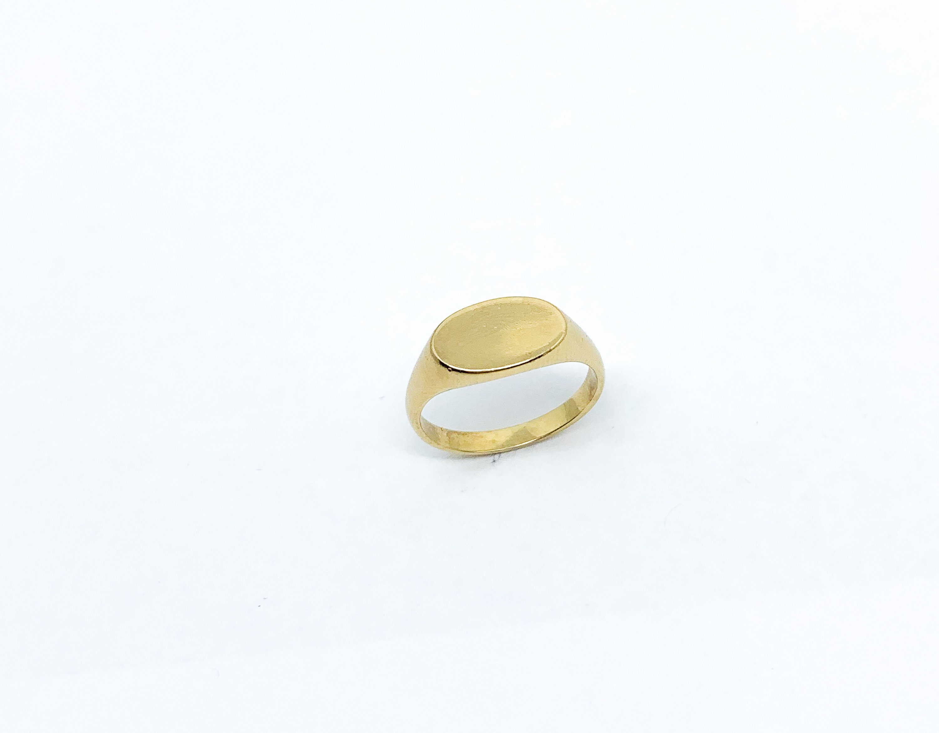 14K Gold Signet Ring, White Gold Signet Ring, Yellow Gold Signet Ring ...