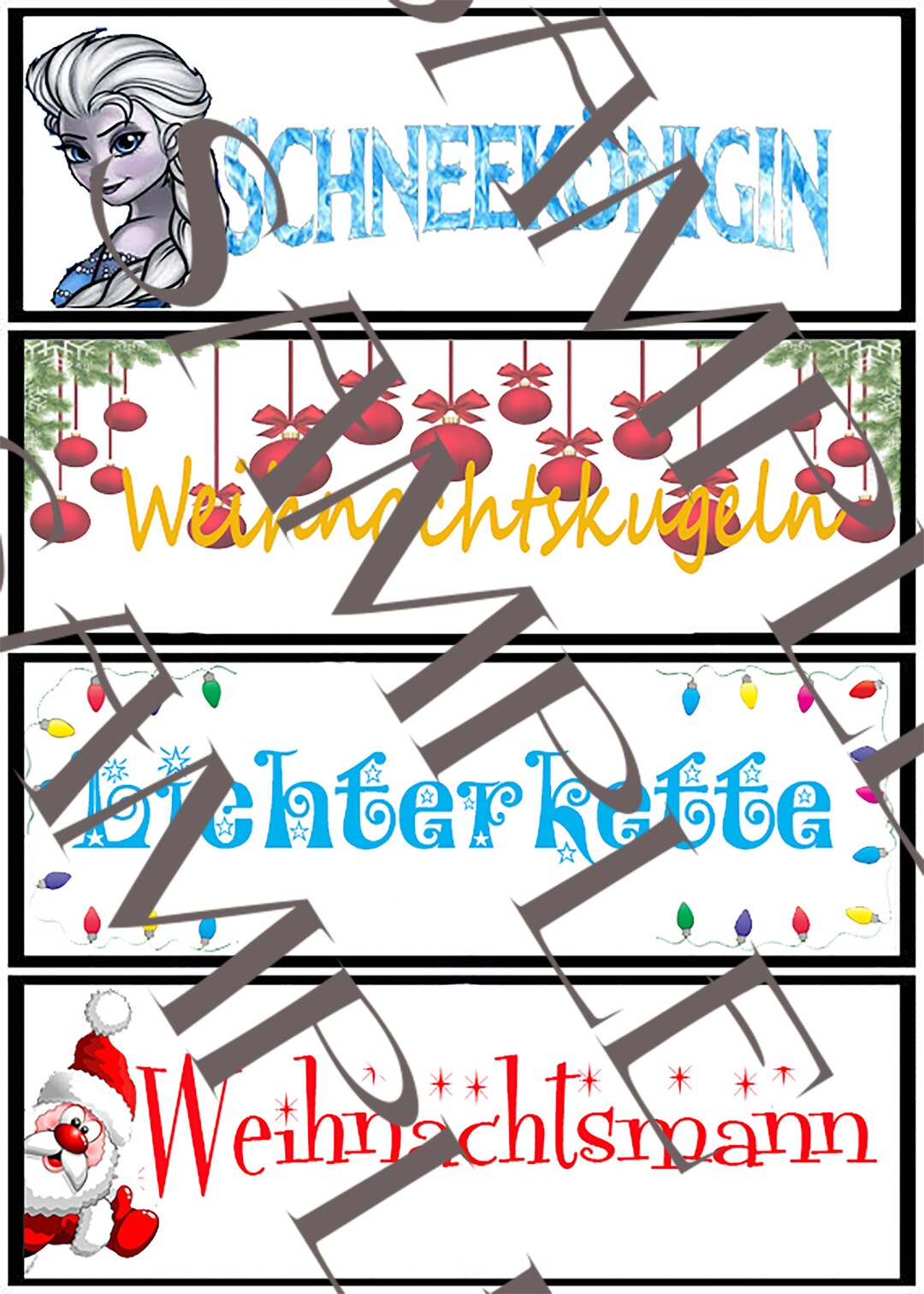 PINTURA FACIAL ALEMANA Signos de Navidad Tablero de palabras JPEG ...