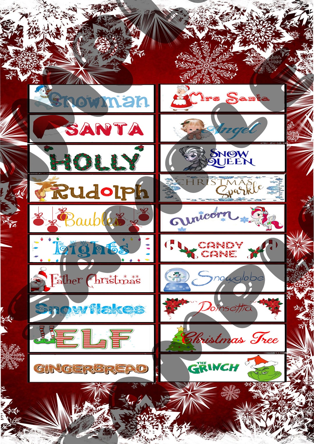 Face Painting Signs Words Board JPEG Festivals Events Print Your Own A4 ...