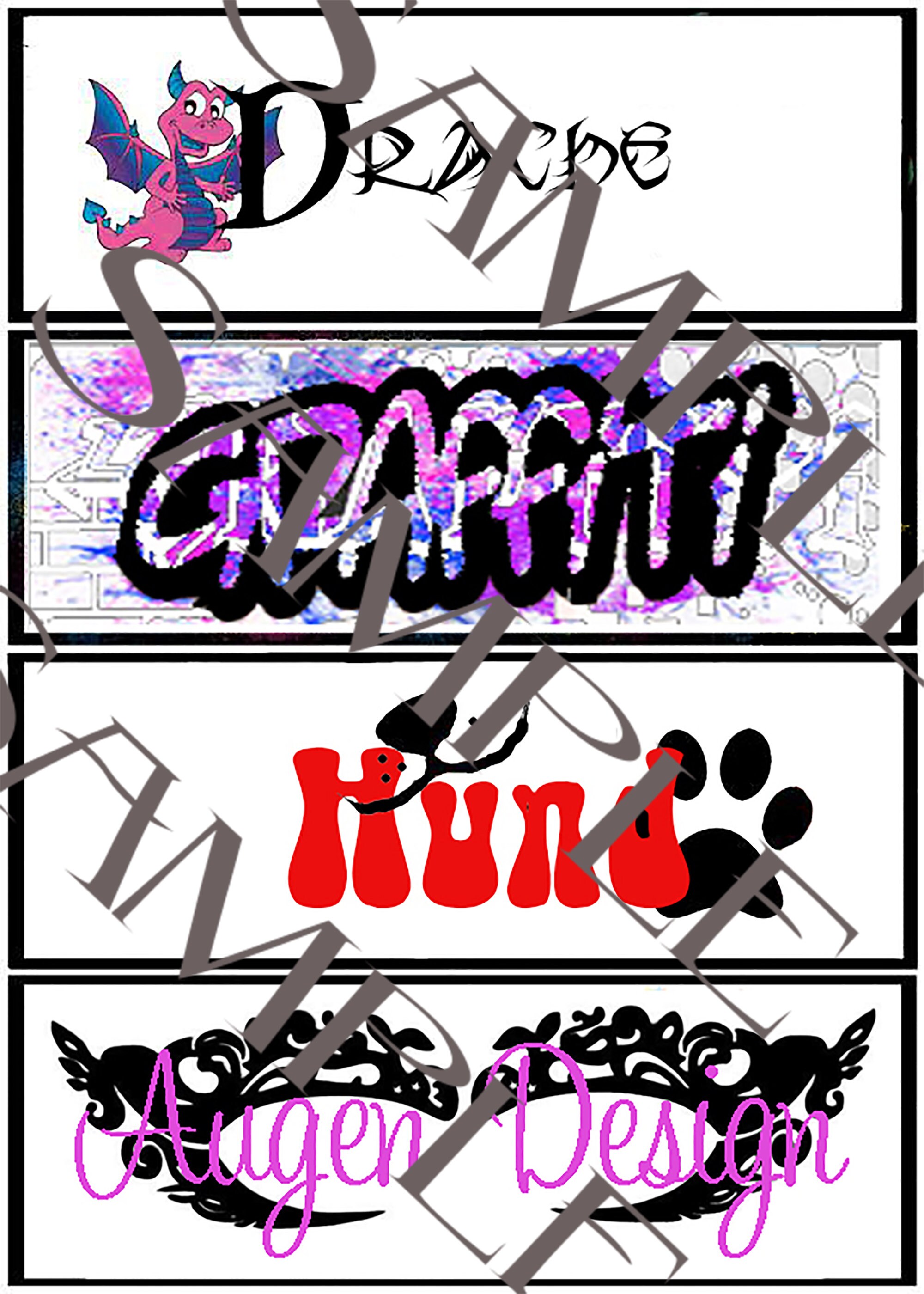 GERMAN Face Painting Signs Words Board JPEG Festivals Events Print Your ...