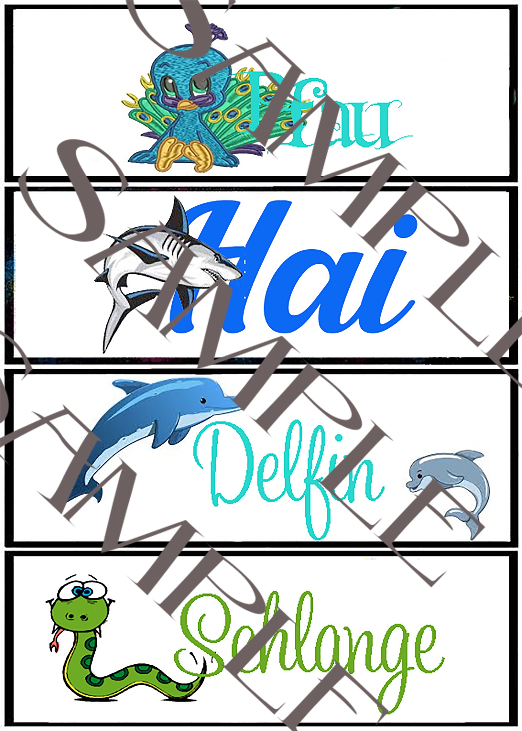 GERMAN Face Painting Signs Words Board JPEG Festivals Events Print Your ...