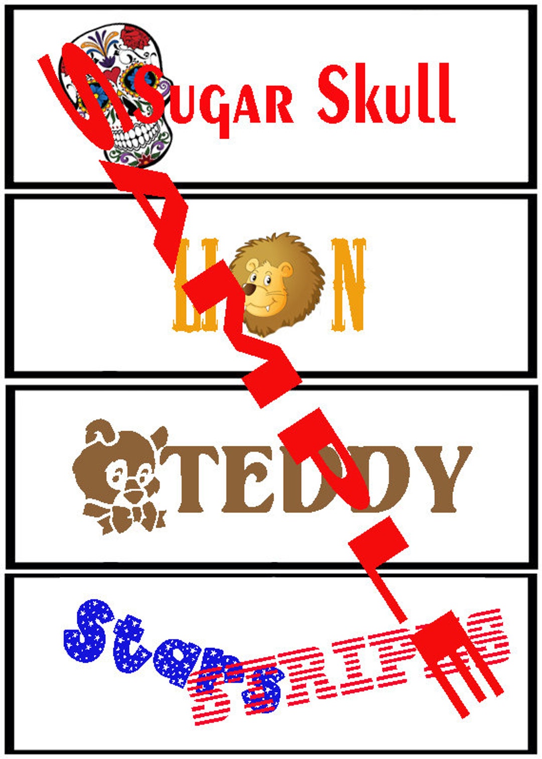 Face Painting Signs Words Board JPEG Festivals Events Print Your Own A4 ...