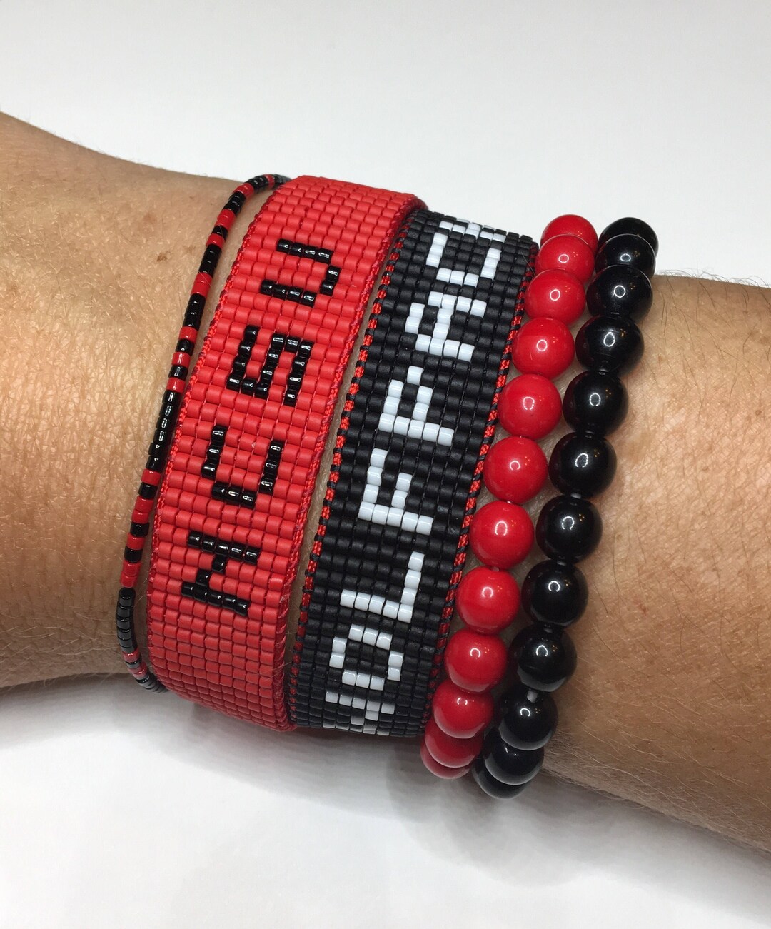 NCSU Wolfpack Bracelet, NC State Bracelet, Wolfpack Bracelet, NCSU ...