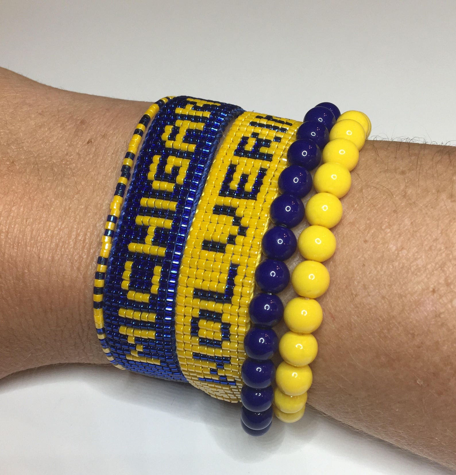 Michigan Wolverines Bracelet Wolverines Bracelet Michigan - Etsy