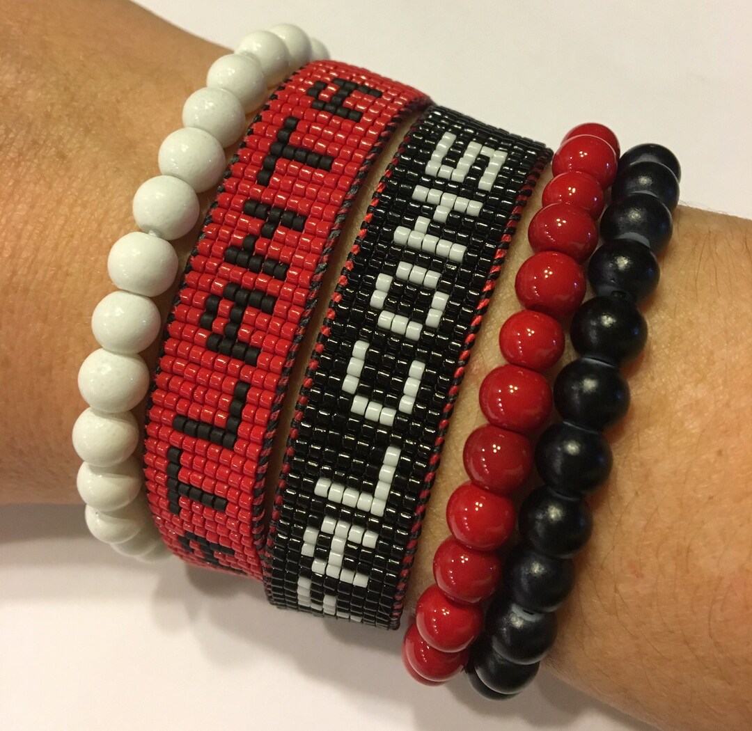 Atlanta Falcons Bracelet, Falcons Bracelet, NFL Bracelet, Football ...