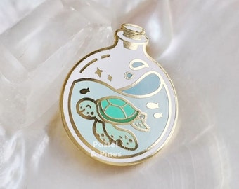 Turtle Enamel Pin - Etsy