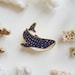 Coral Reef & Manta Ray Pin, Ocean in a Bottle Gold Hard Enamel Pin, Sea ...
