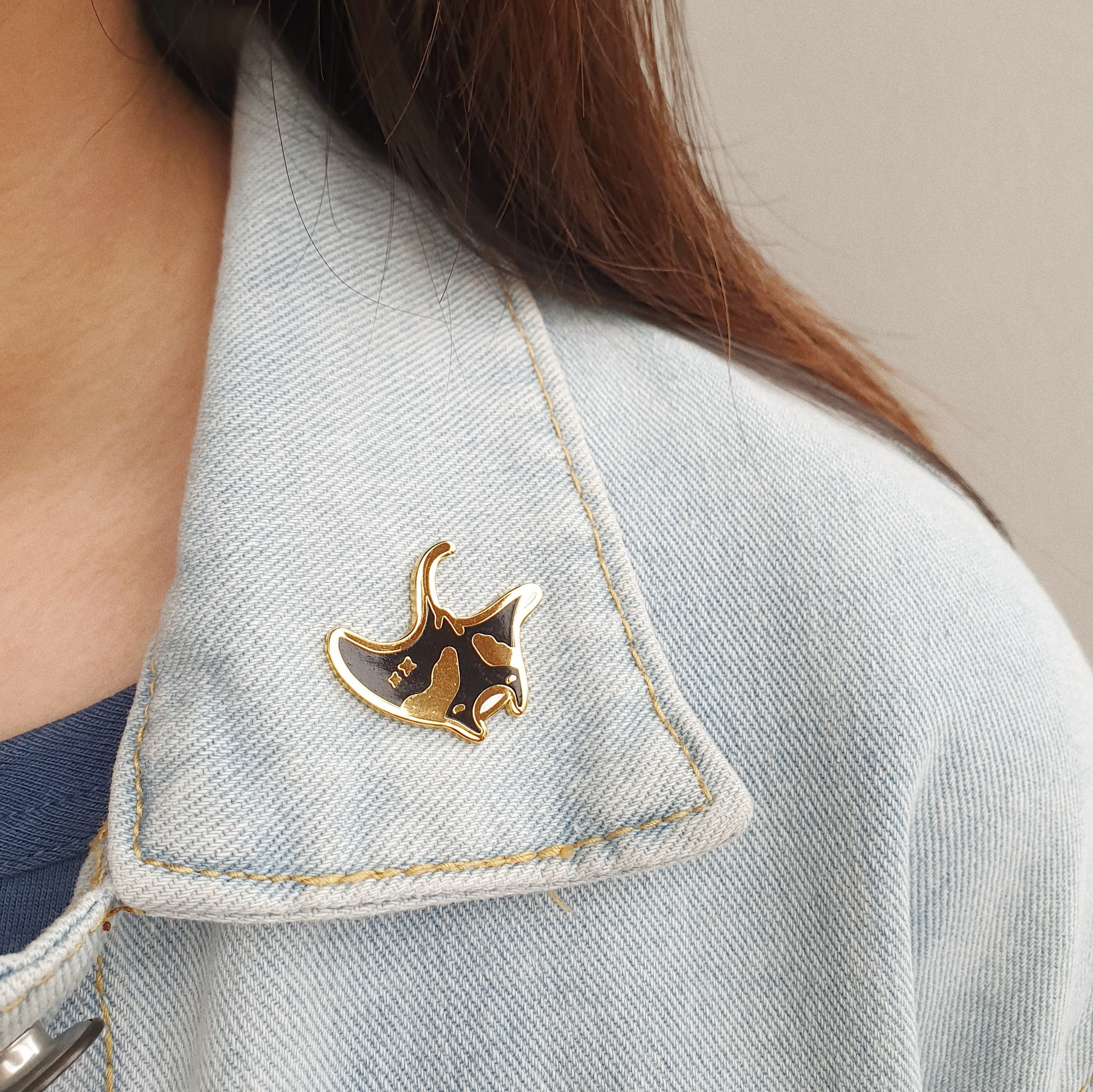 Manta Ray Pin Ocean Lover Enamel Pin Manta Ray Lovers Manta - Etsy ...