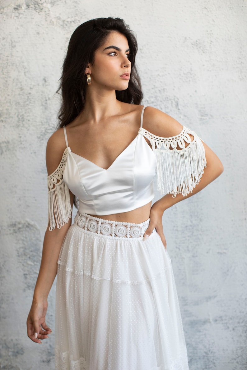 Boho Body Jewelry Sleeves Wedding Dress off Shoulder - Etsy