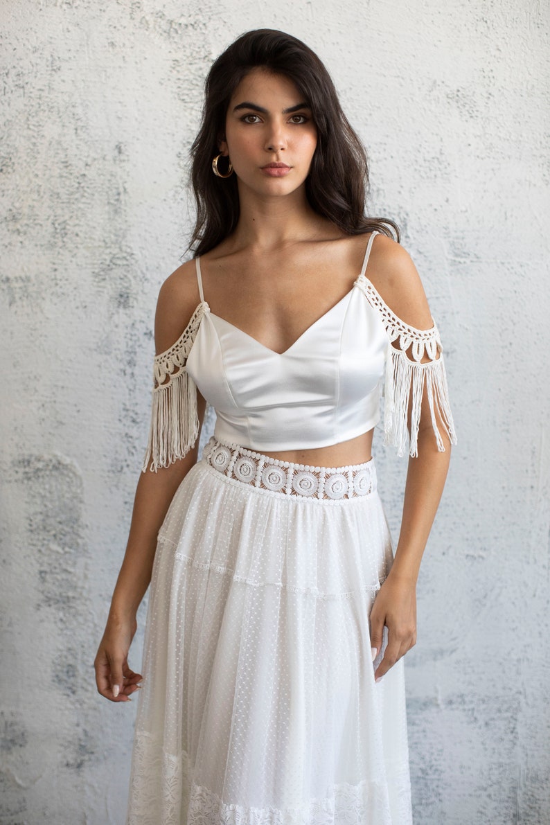 Boho Body Jewelry Sleeves Wedding Dress off Shoulder - Etsy