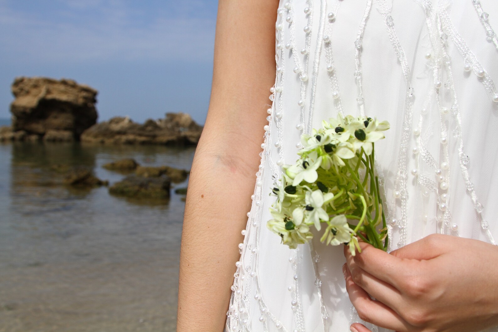 Short Wedding Dress Mini Beach Wedding Dress Beaded Lace - Etsy