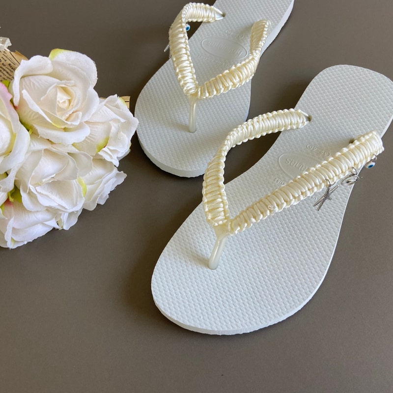 Pearl Flip Flops - Etsy