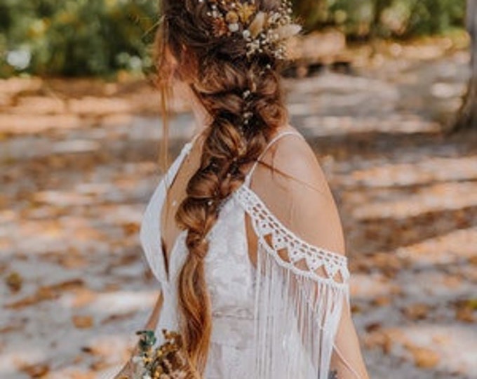 Bridal Accessories, Boho Body Jewelry, Bridal Shoulder Necklace, Ivory ...