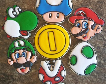 Mario cookies | Etsy