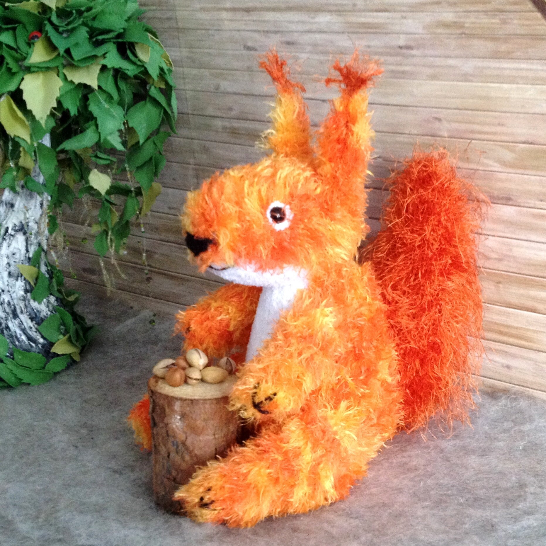 Red squirrel toy for child Squirrel Plushie Full height 15 | Etsy