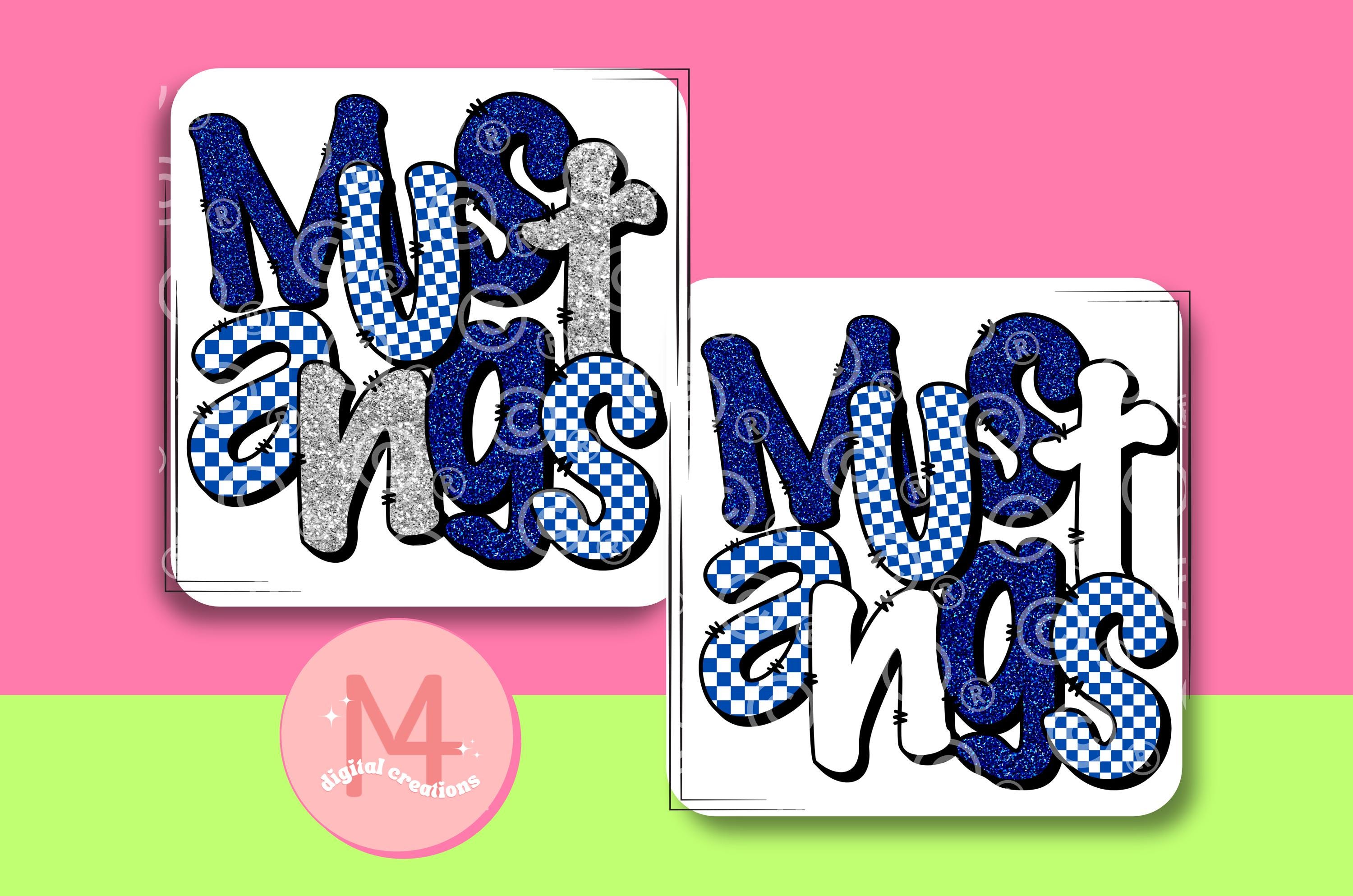 Blue Mustangs Spirit PNG FOUR VERSIONS - Etsy