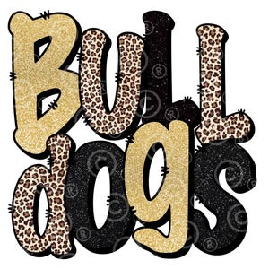 Bulldogs Spirit PNG TWO VERSIONS - Etsy