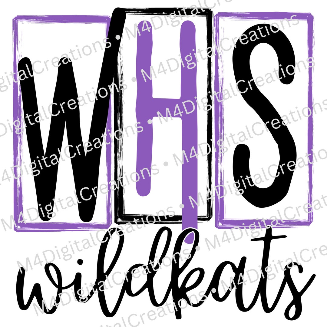 Wildkats, Willis, Purple, Willis Wildkats Bundle, School Mascot ...