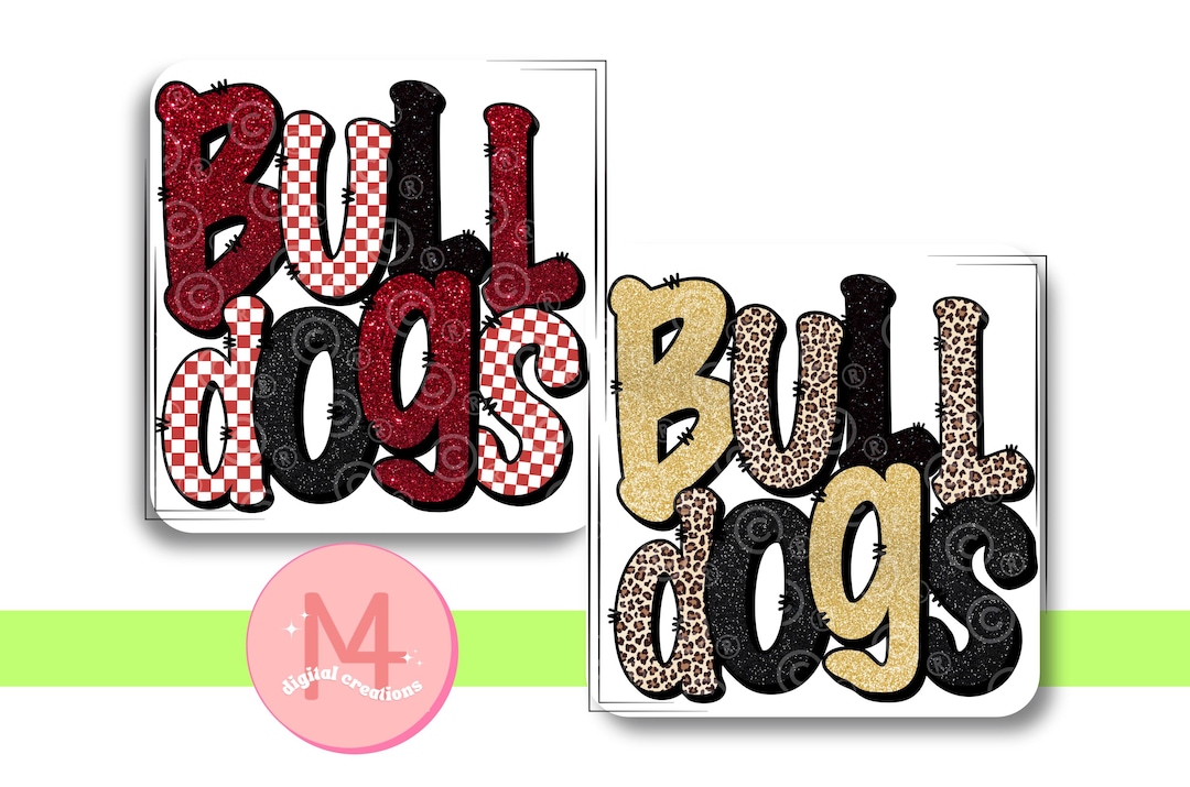 Bulldogs Spirit PNG TWO VERSIONS - Etsy