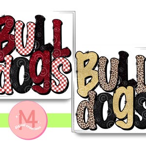 Bulldogs Spirit PNG TWO VERSIONS - Etsy