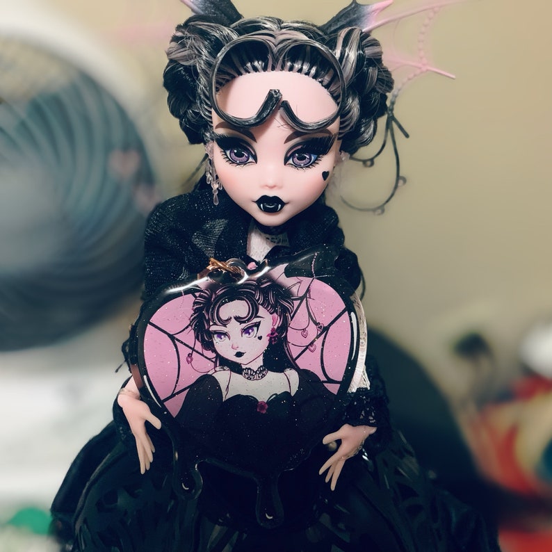 Drac Vampire Heart MH Vinyl Sticker and Acrylic Epoxy Charm - Etsy