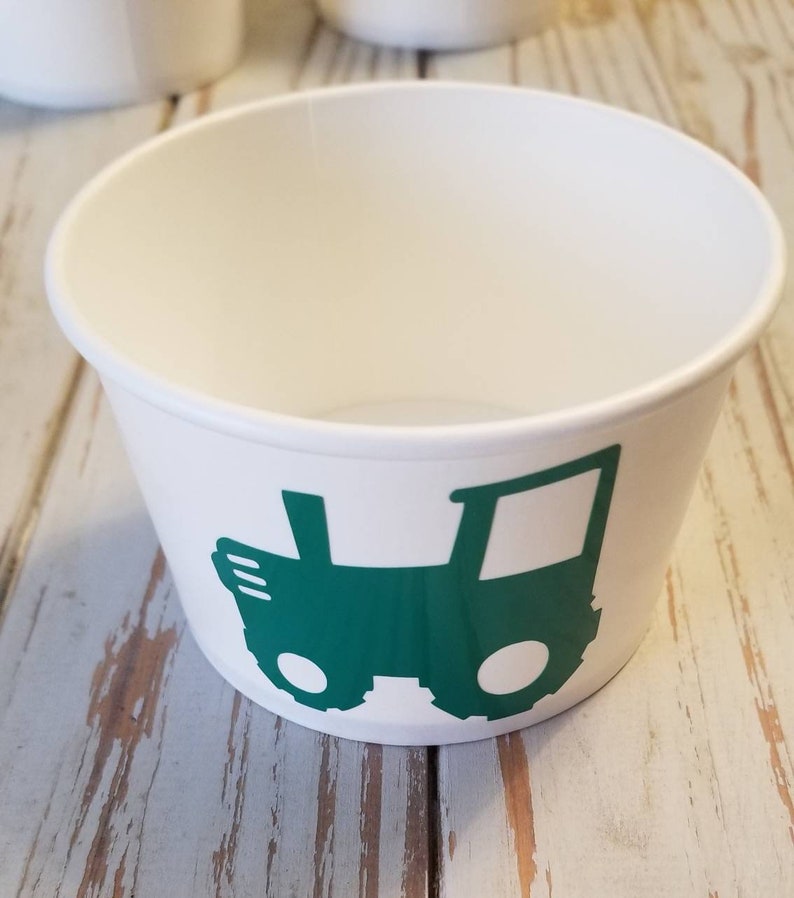 Tractor Treat Cups, Tractor Party Favor Cups, Tractor Treat Bags, Farm ...